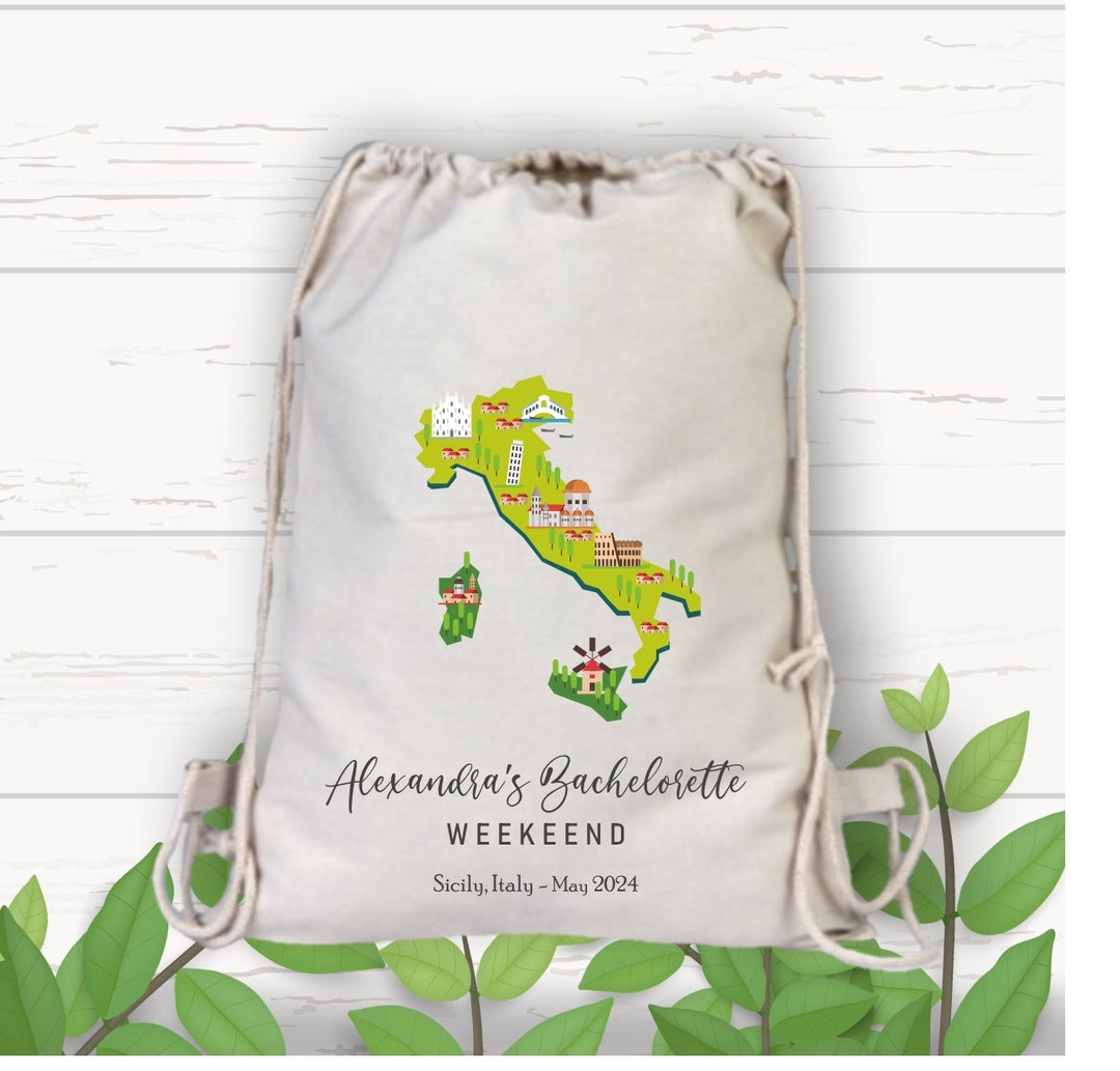 Italy Destination Bachelorette Backpack, Destination Bachelorette ...