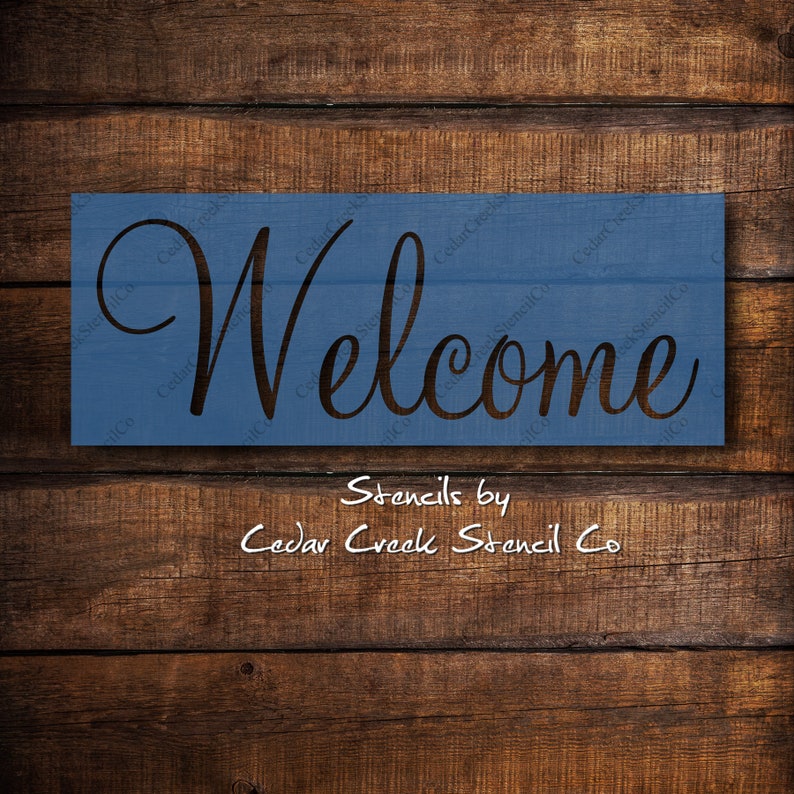 Welcome Stencil Printable