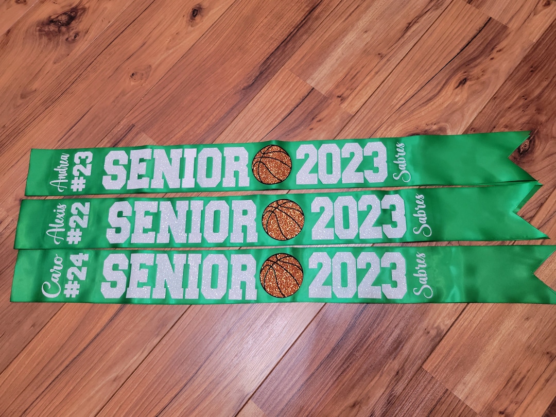 SENIOR SASH Personalized Graduation Sash Sports Team Spirit Senior 2025 ...