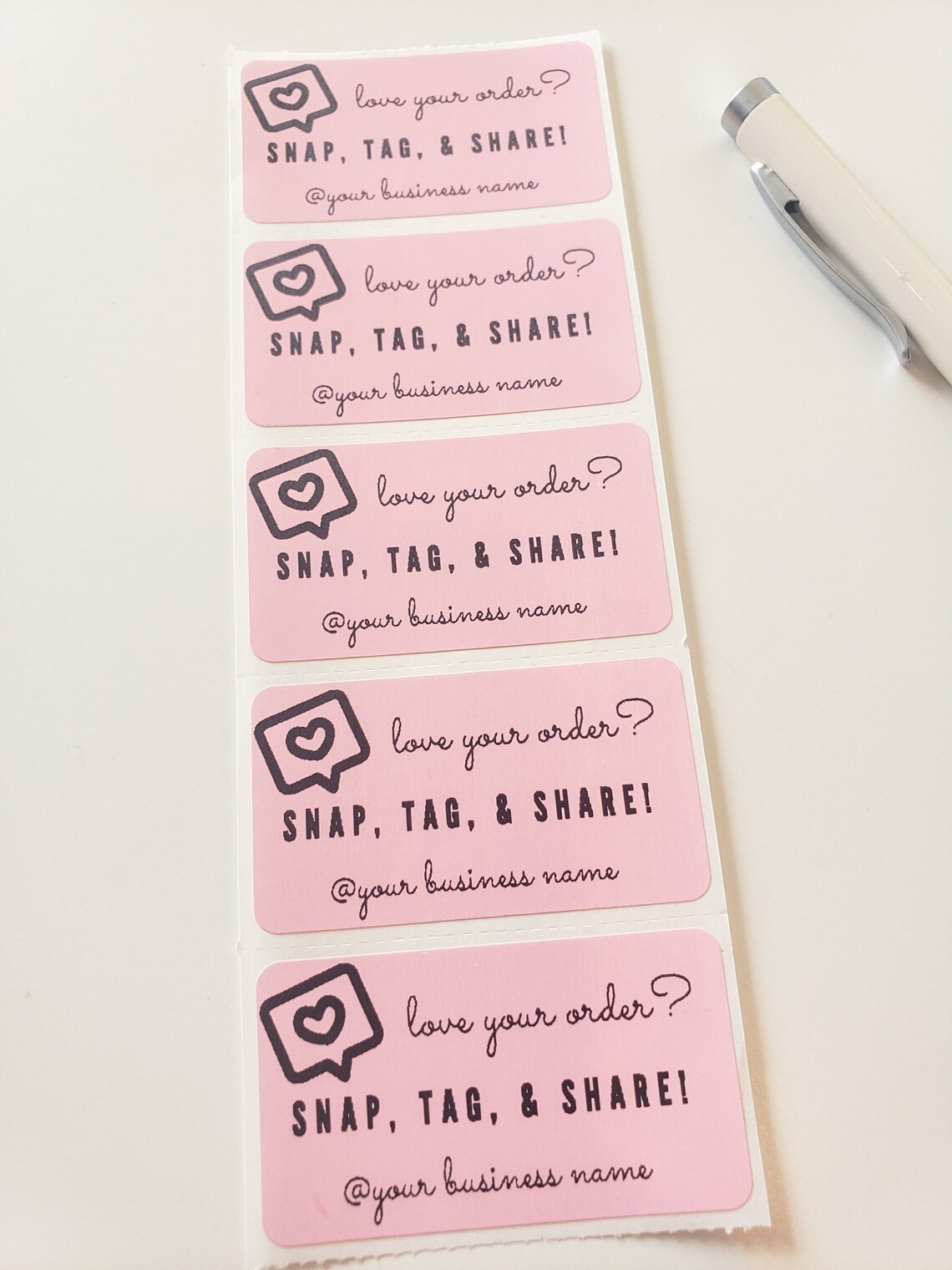 Social media labels small business labels custom labels | Etsy