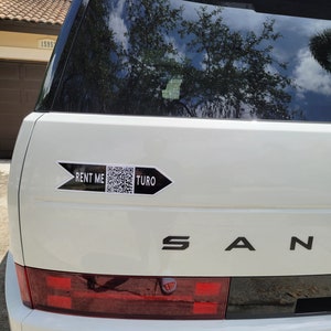 Magnetic Sticker for Turo Car Rental | Eye-catching Car Magnet for ...