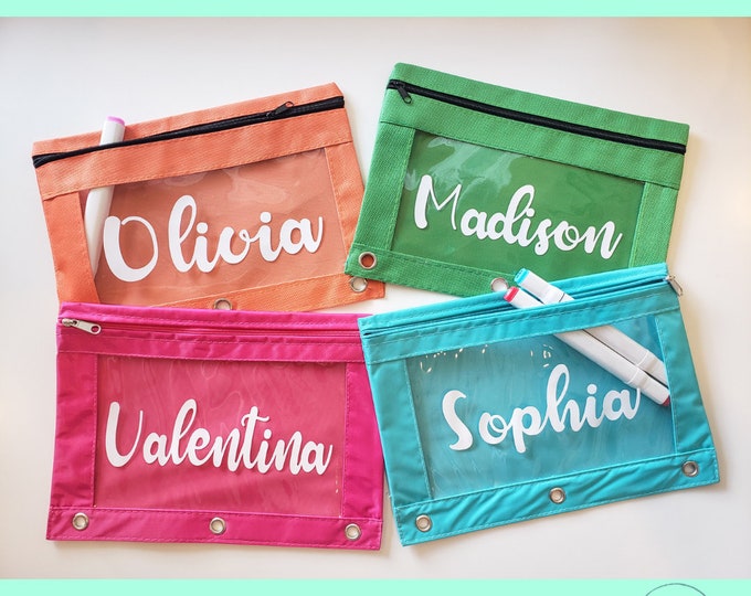 Personalized Supply Pouch | School Pouch | School Supplies ...