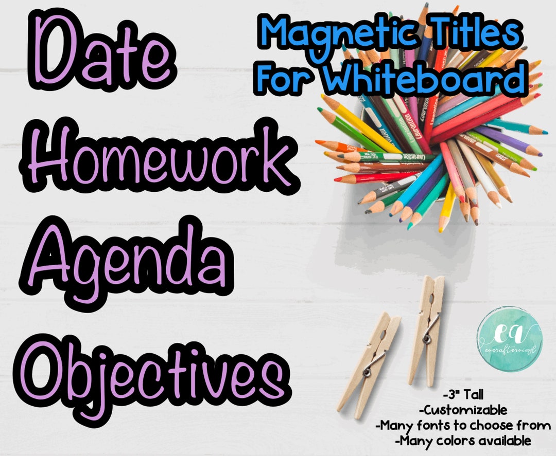 Classroom Magnets for Whiteboard | Magnetic Titles for Whiteboard ...