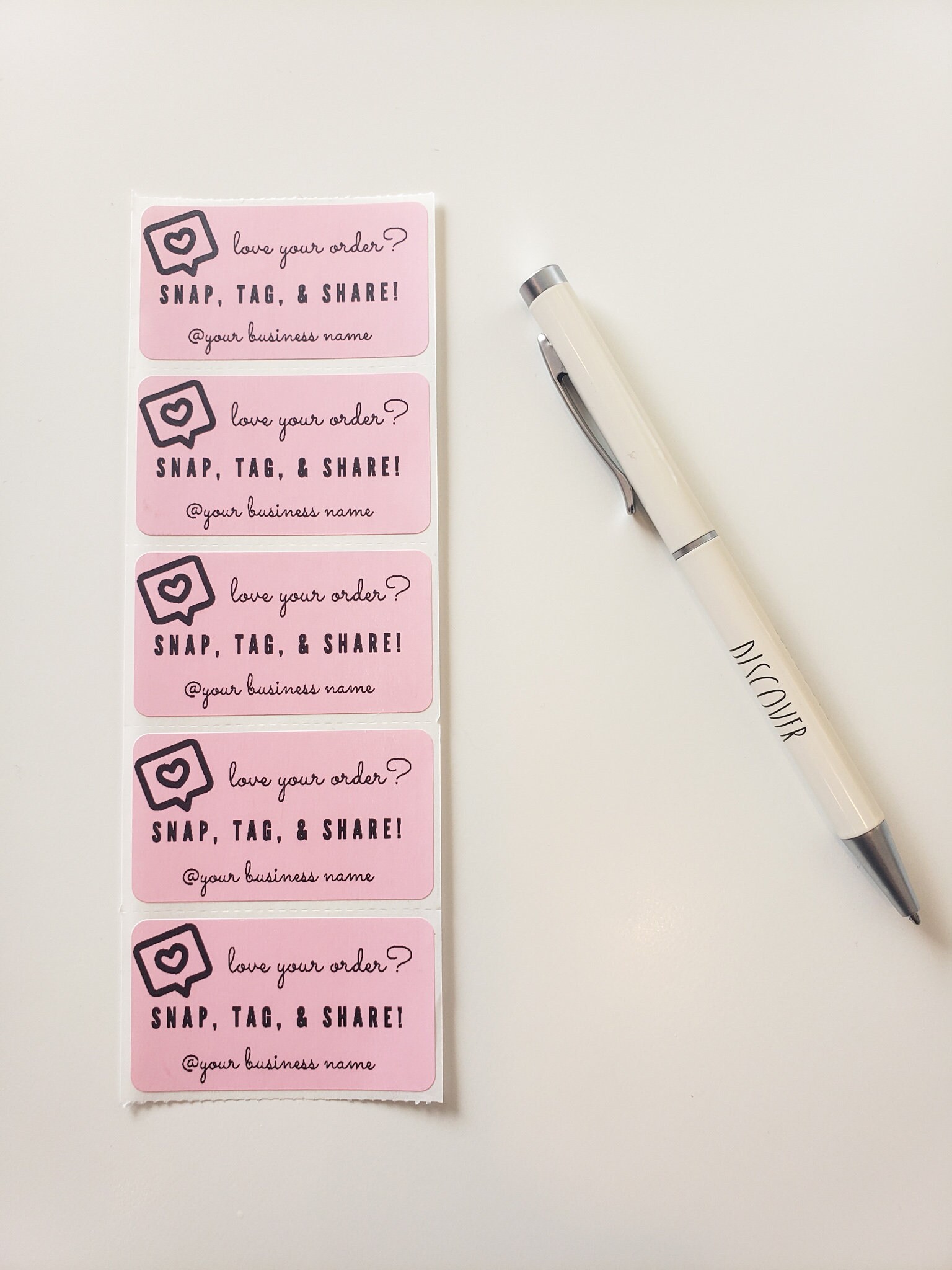 Social media labels small business labels custom labels | Etsy