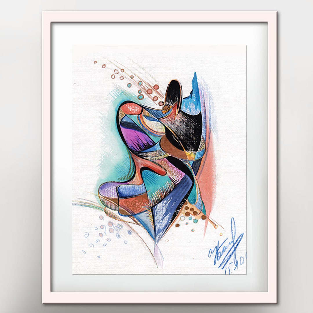 Abstract Art Watercolor Painting, Watercolor Print, Abstract Art Print ...