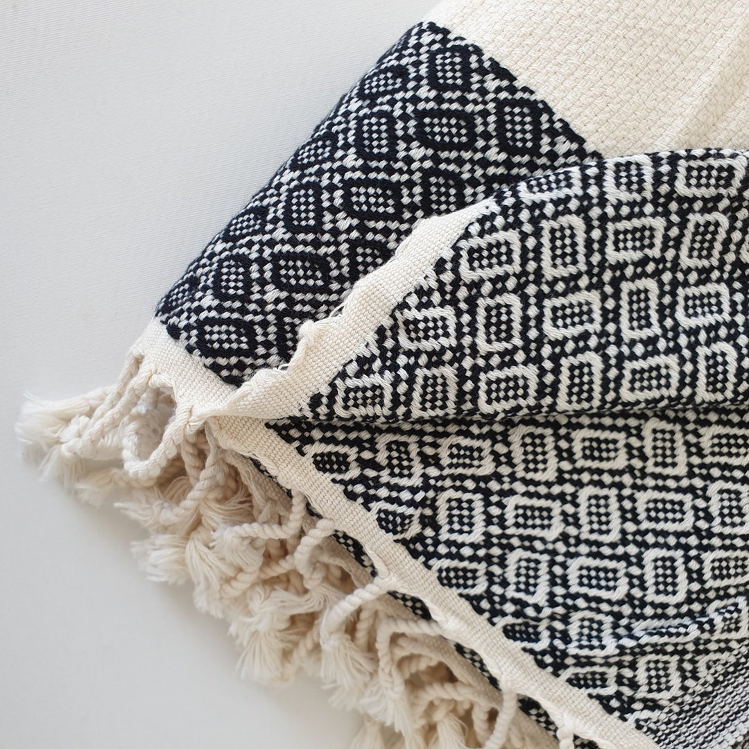 OUTLET | Adrian 100% Turkish Cotton Turkish Throw Blanket for Home ...