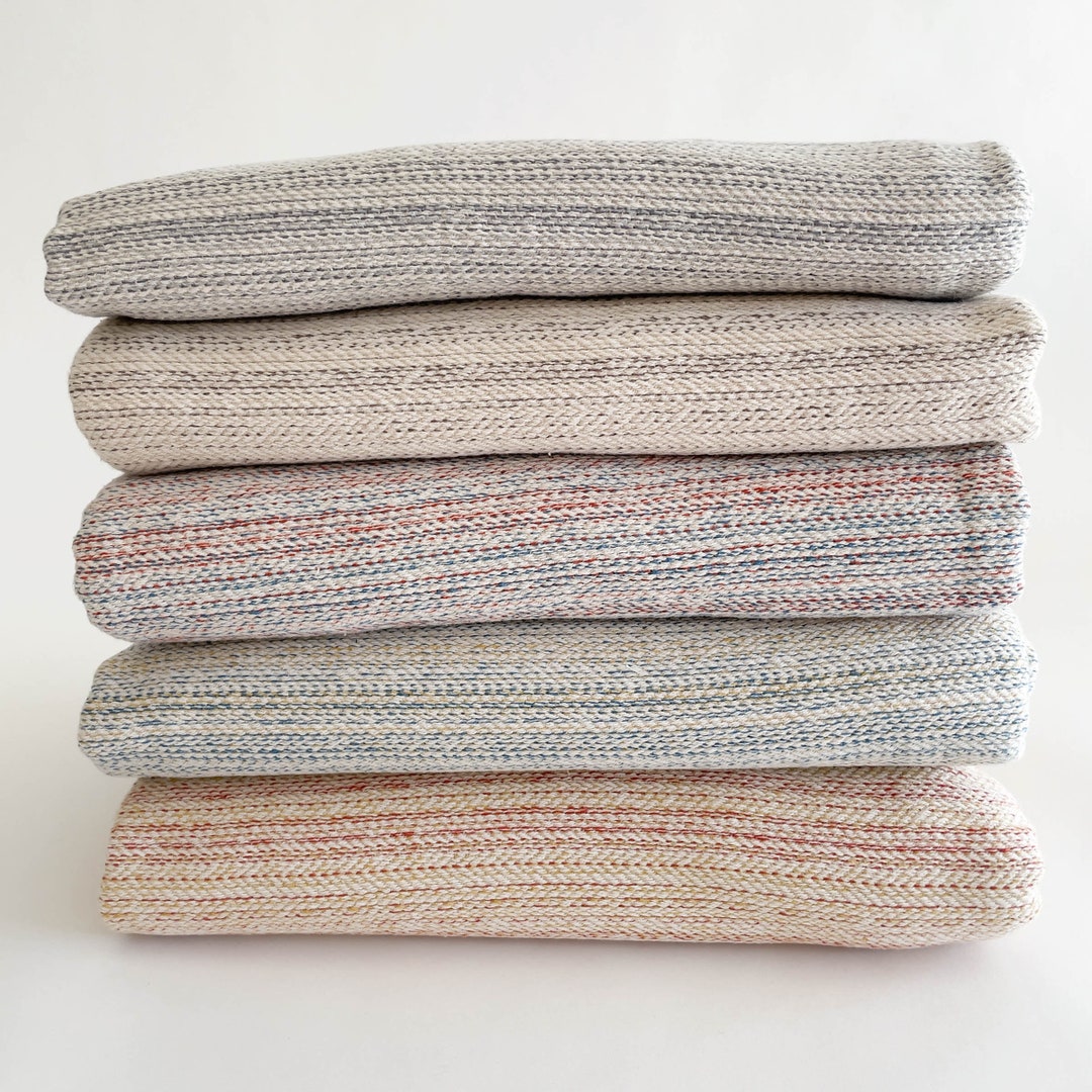 Grace Turkish Cotton Throw Blanket: Multi-color Weave, Eyelash Fringe ...