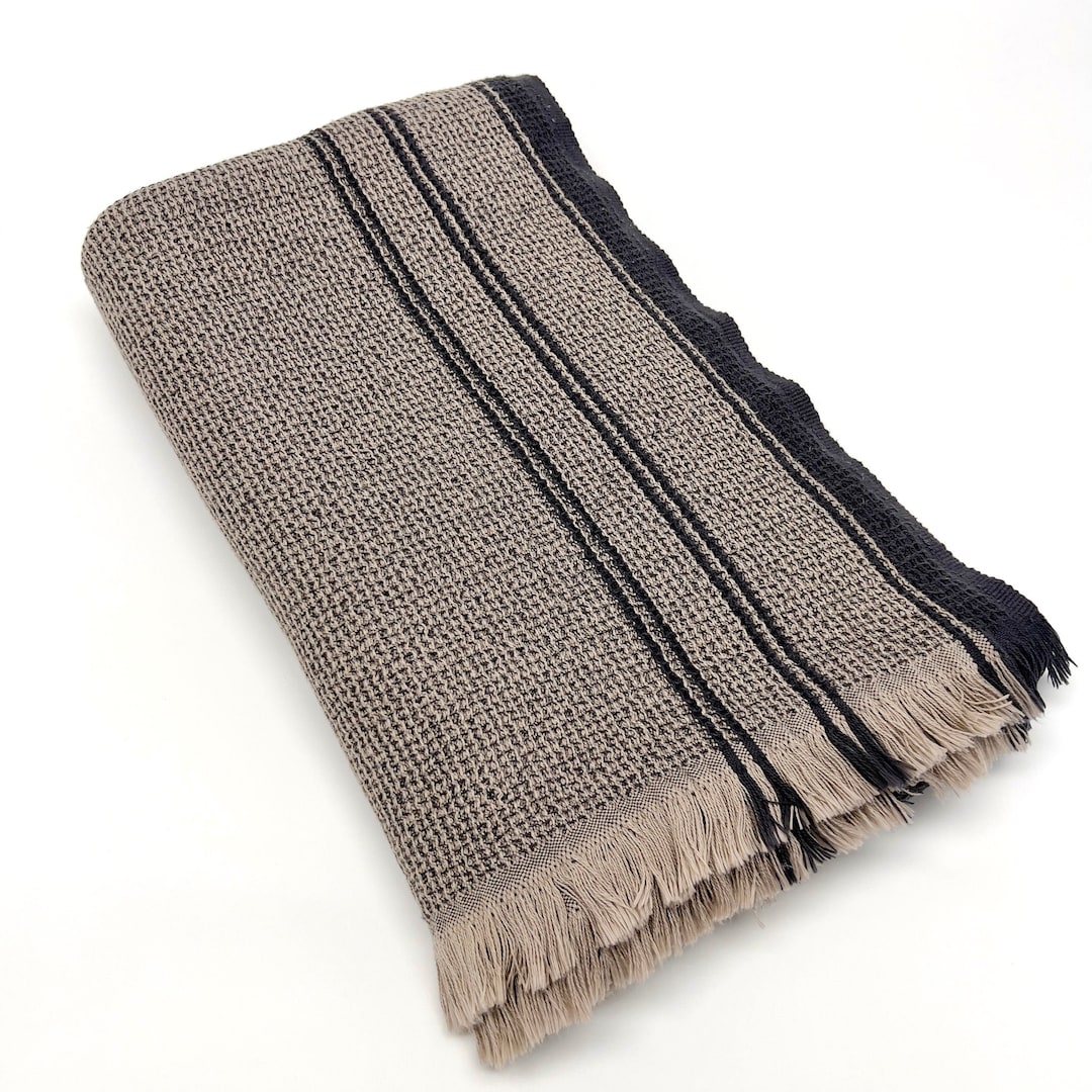 Throw Blanket Ethan Turkish Cotton Fall Home Decor Cozy Soft Blanket - Etsy