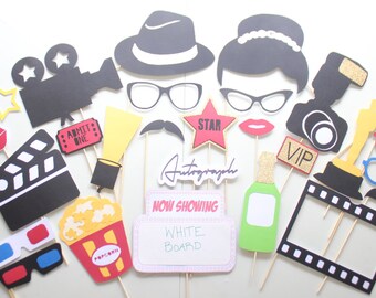 Movie Night Photo Booth Props - Etsy