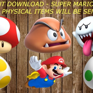 Super Mario Printable Photo Booth Props, Super Mario Instant Download ...