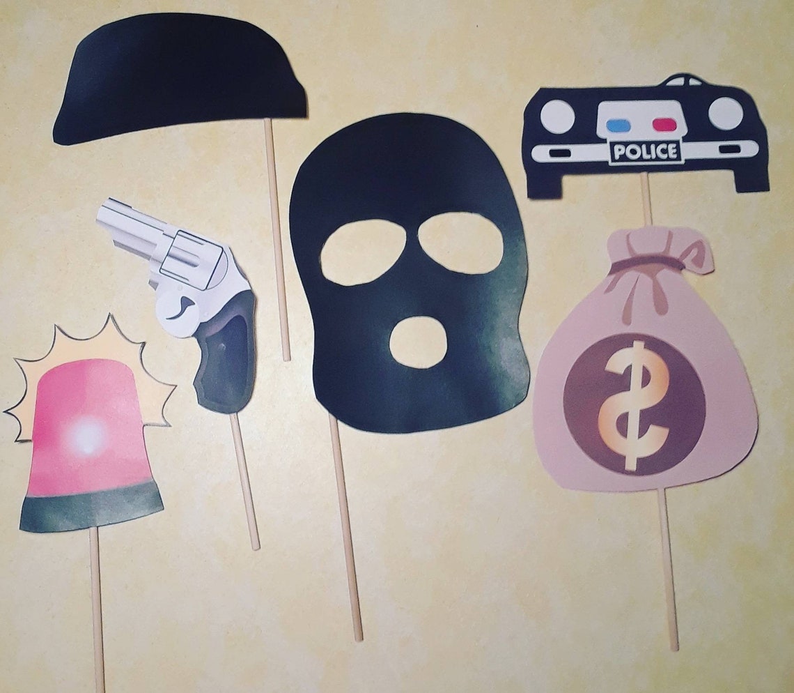 Police Photo Booth Props Police Academy Graduation Props - Etsy