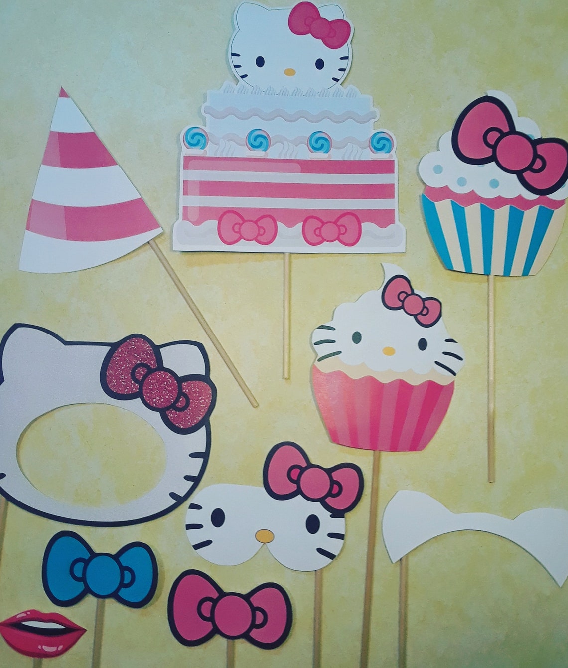 Cute Kitty Photo Booth Props, Cute Kitty Party, Cute Kitty Photo Booth ...