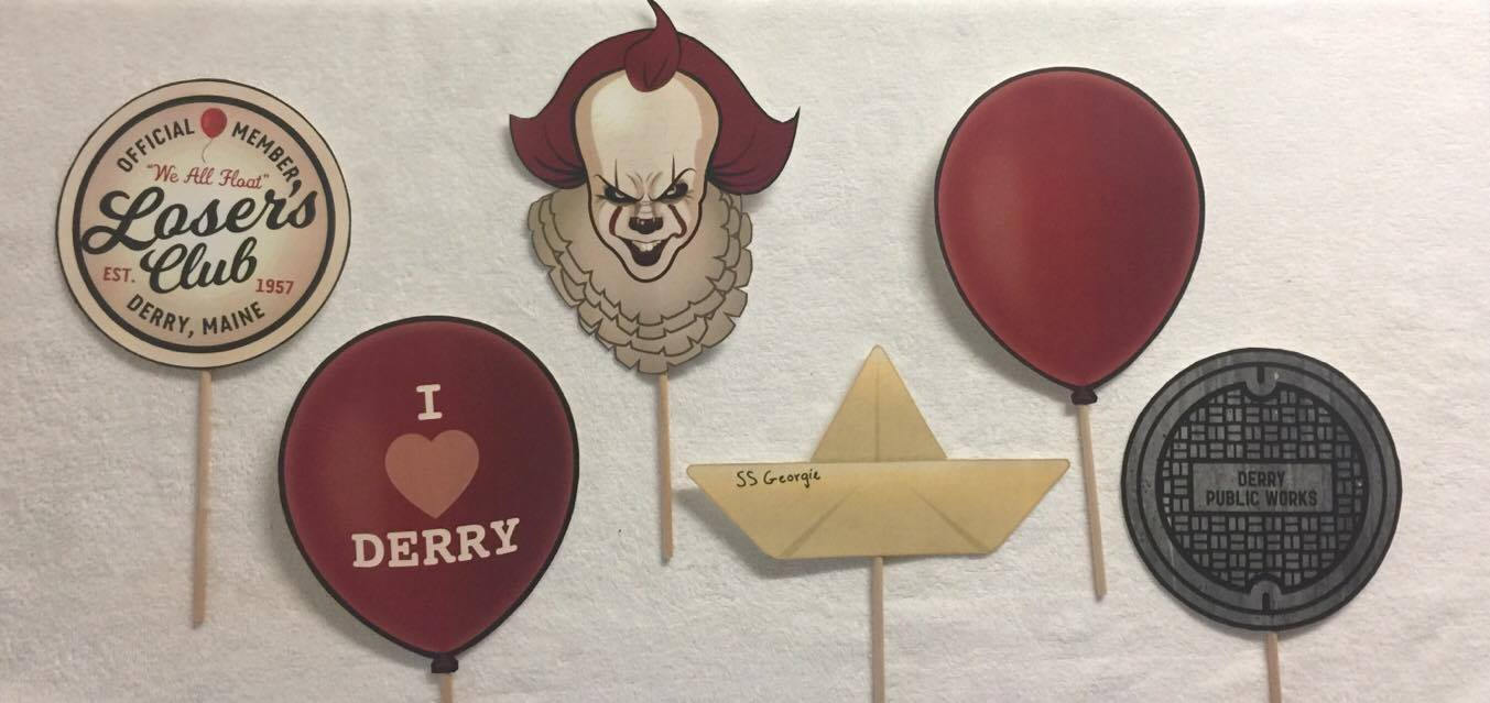 Pennywise I.T Photo Booth Props, IT Party, Horror Film Party, Halloween ...