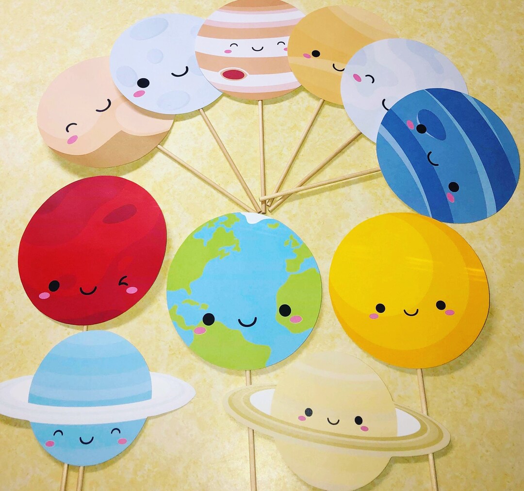 Space Party Photo Booth Props Solar System Photo Booth Props - Etsy