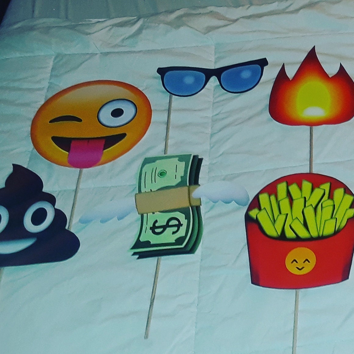Emoji Photo Booth Props Great Gift Idea Emoji Party Emoji - Etsy