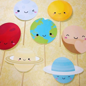 Space Party Photo Booth Props Solar System Photo Booth Props - Etsy