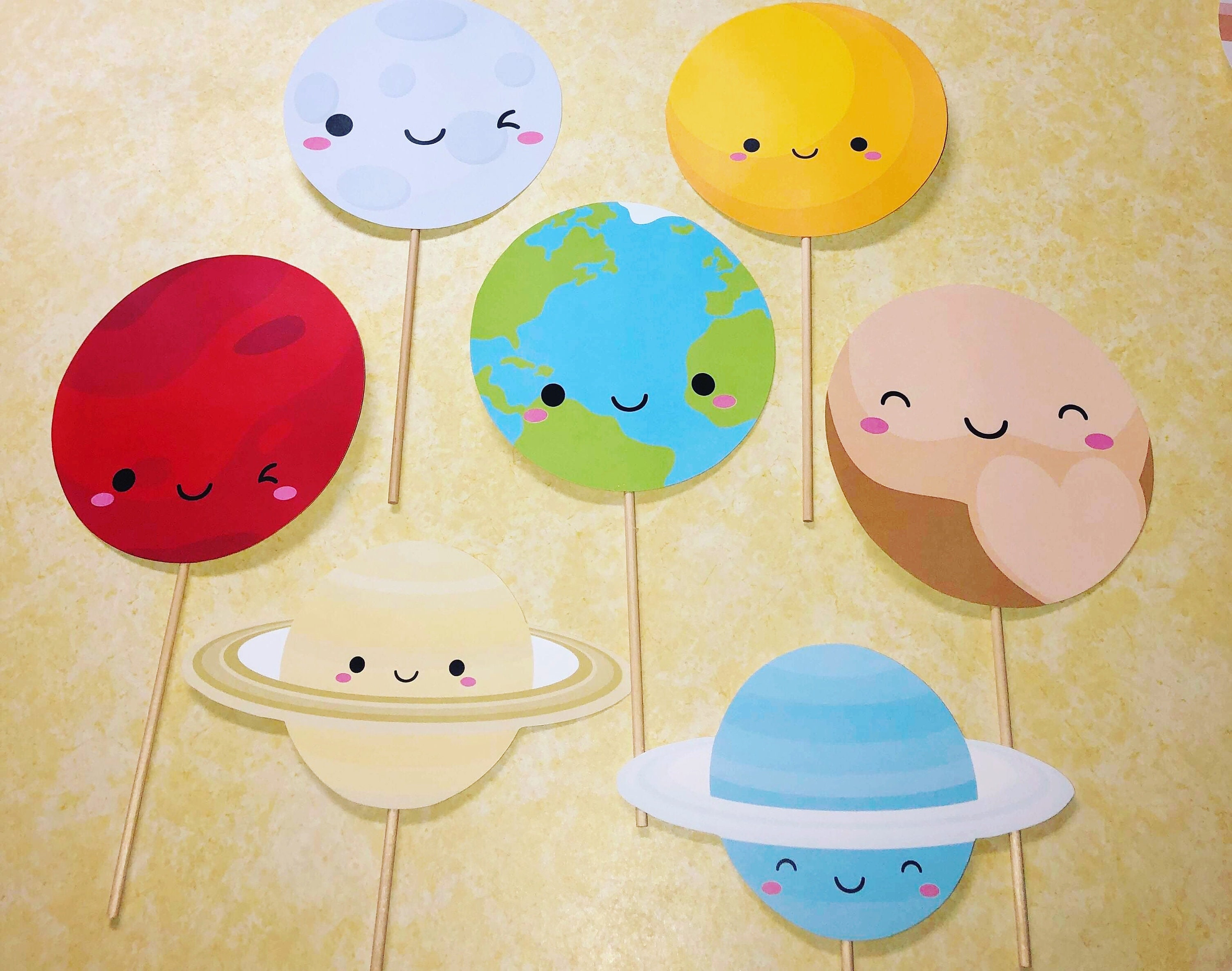 Space Party Photo Booth Props Solar System Photo Booth Props - Etsy