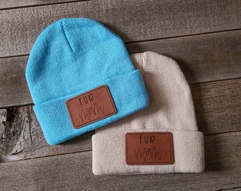Leather Patch Toque - Etsy