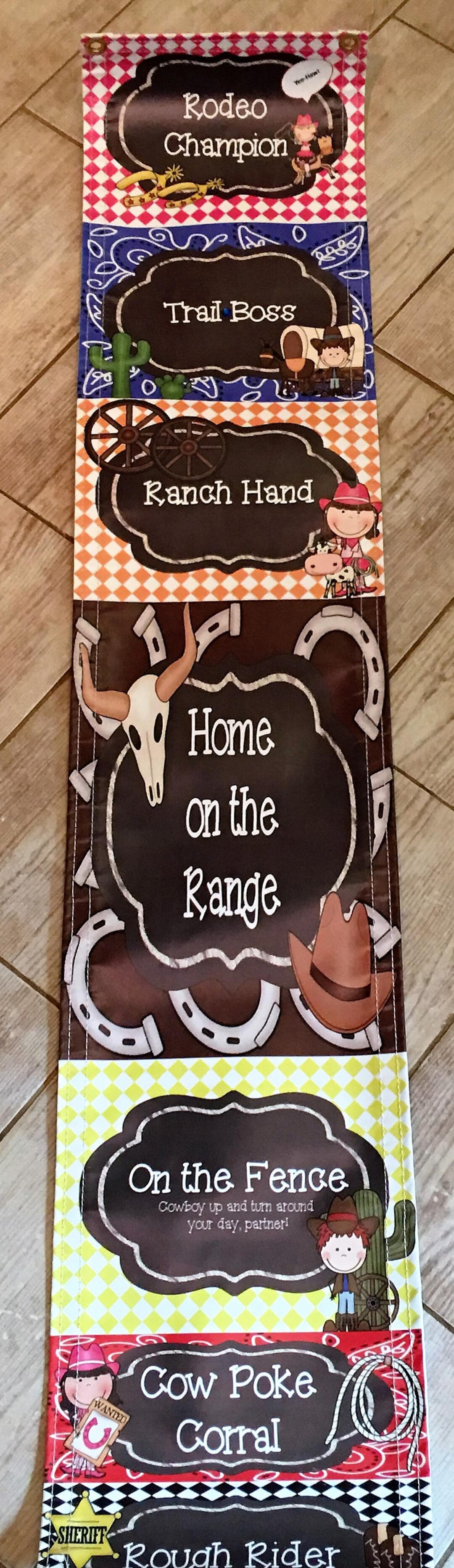 Western Cowboy Behavior Clip Chart - Etsy