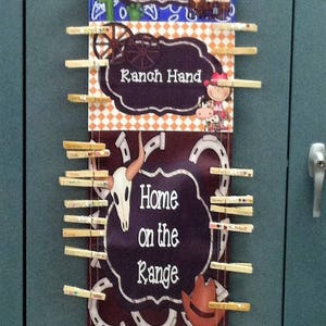Western Cowboy Behavior Clip Chart - Etsy