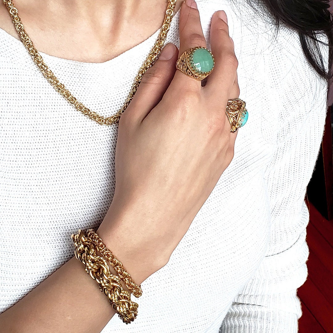 Interlocked Chain Bracelet, Chainmaille Bracelet for Women, Interlocked ...