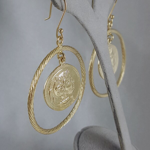 Coin Earrings - Etsy