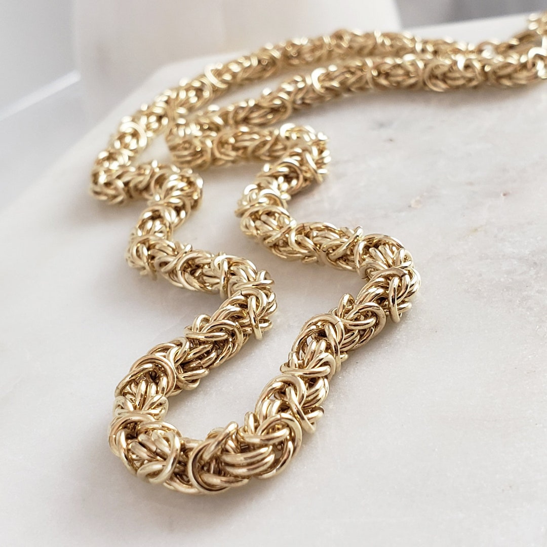 Iconic Byzantine Chain Necklace, Byzantine Chainmail, Jewelry Gifts ...
