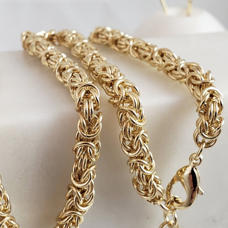 Iconic Byzantine Chain Necklace, Byzantine Chainmail, Jewelry Gifts ...