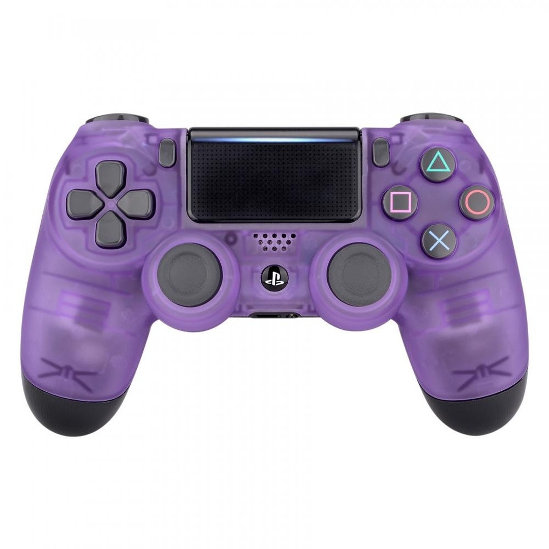 Foggy Clear Purple Front Housing Shell Cover for PS4 Slim PS4 Pro ...