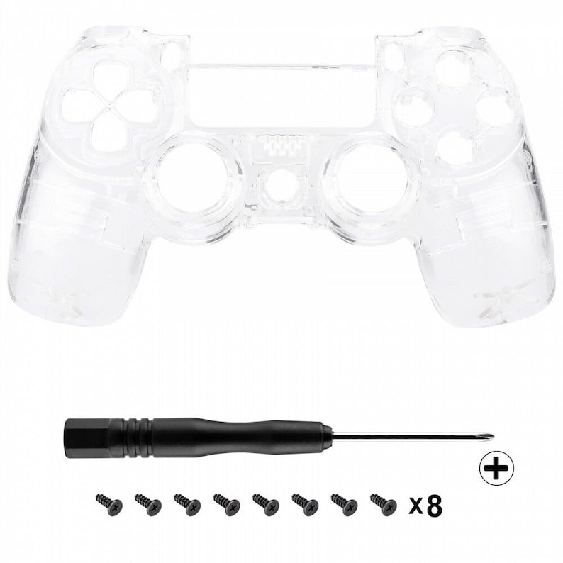 Transparent Clear Front Housing Shell Cover for PS4 Slim PS4 Pro ...