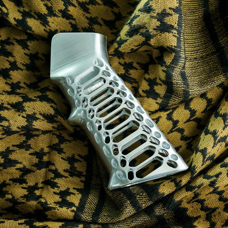 AR-15 Aluminum Grip Cobra Skeleton brushed | Etsy