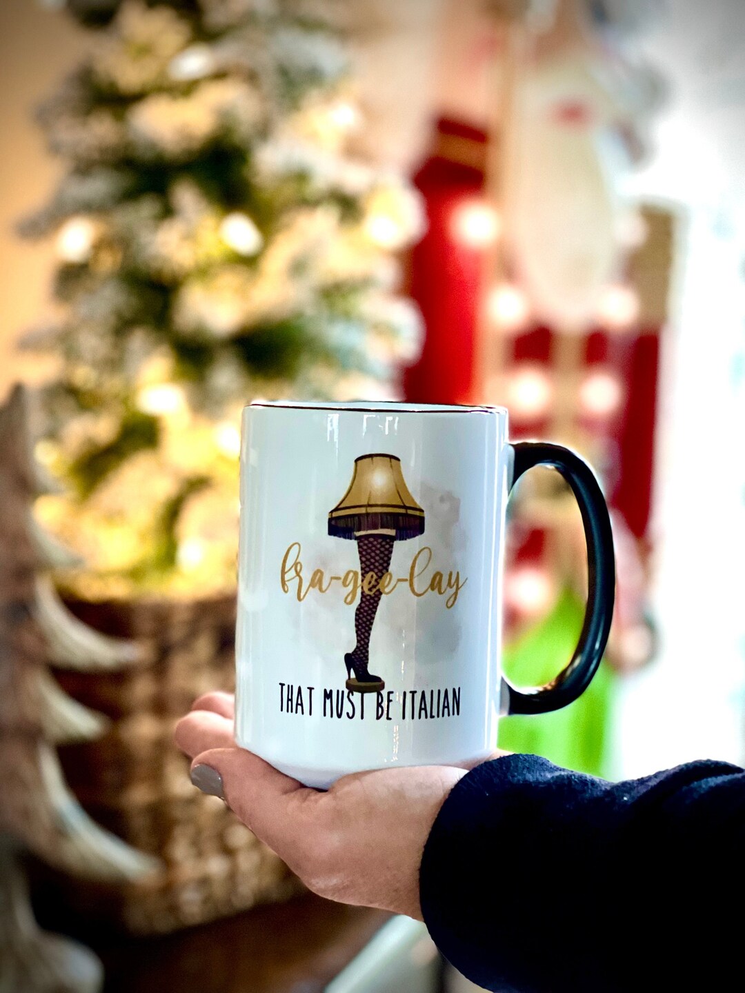 Fra-gee-lay Leg Lamp Coffee Mug - Funny Gift (15oz) - Etsy