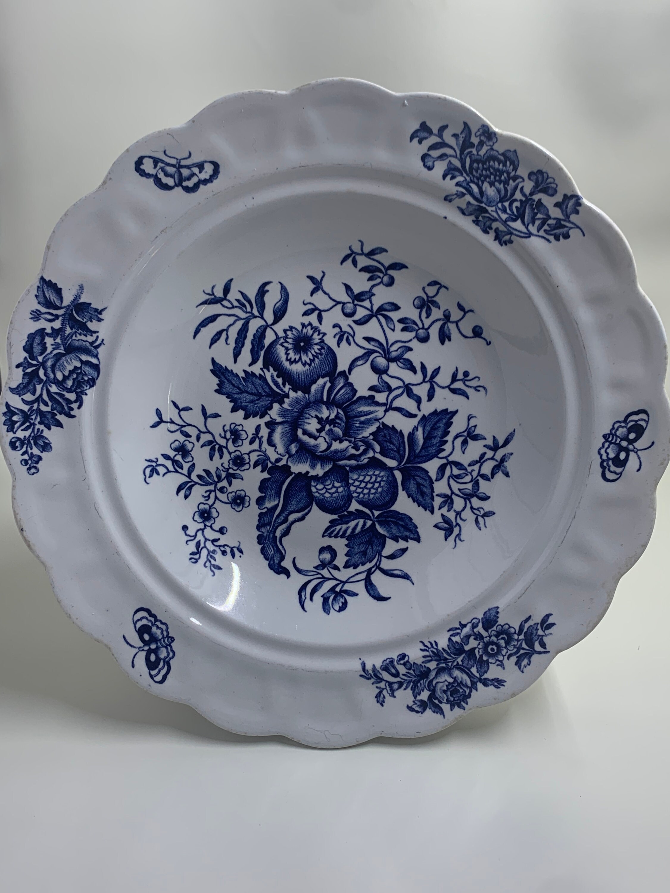 Vintage Booths Peony A8021 Soup Bowl - Etsy