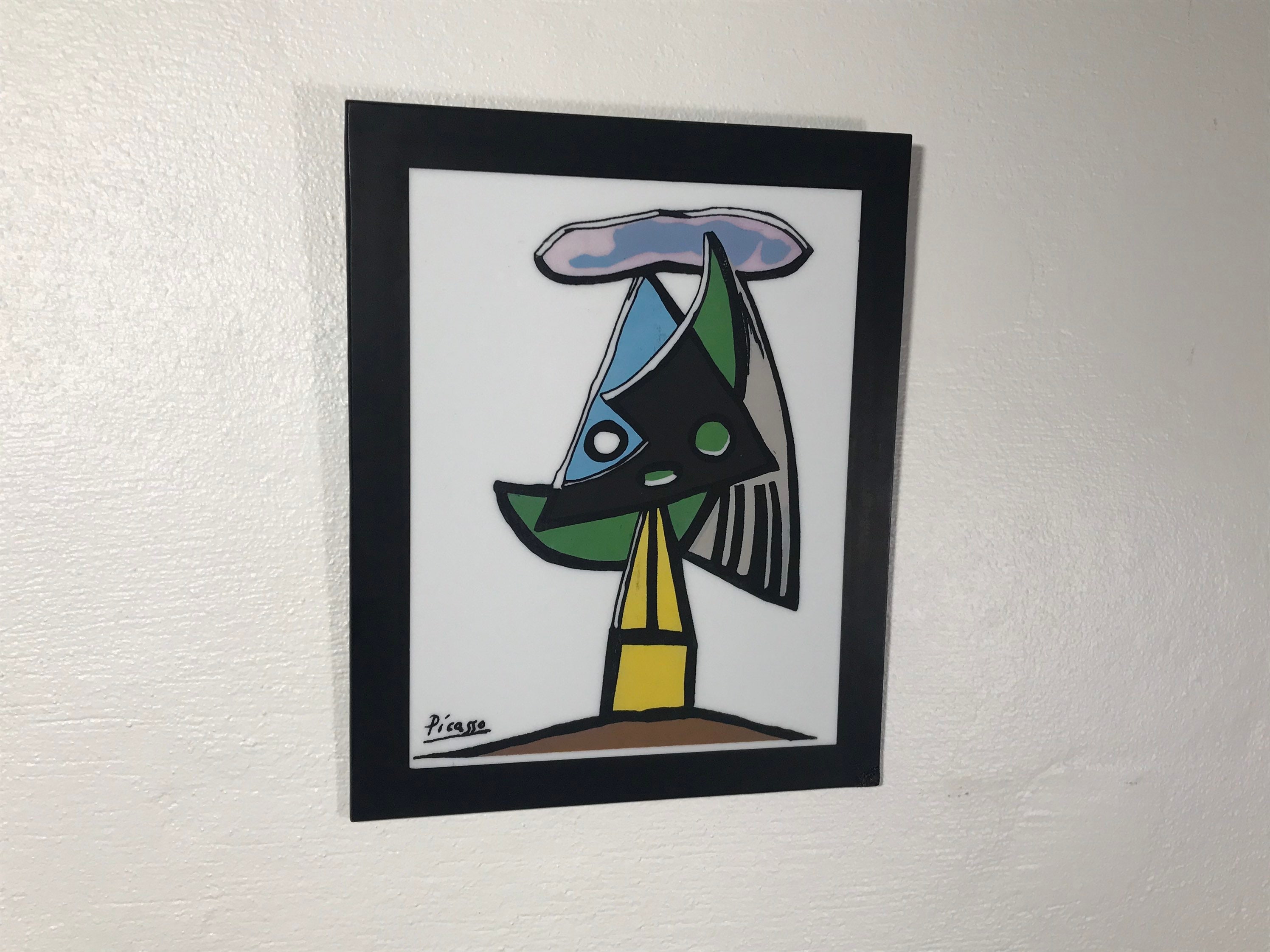 Picasso Etching on Acrylic Mother & Child Mid Century Modern - Etsy