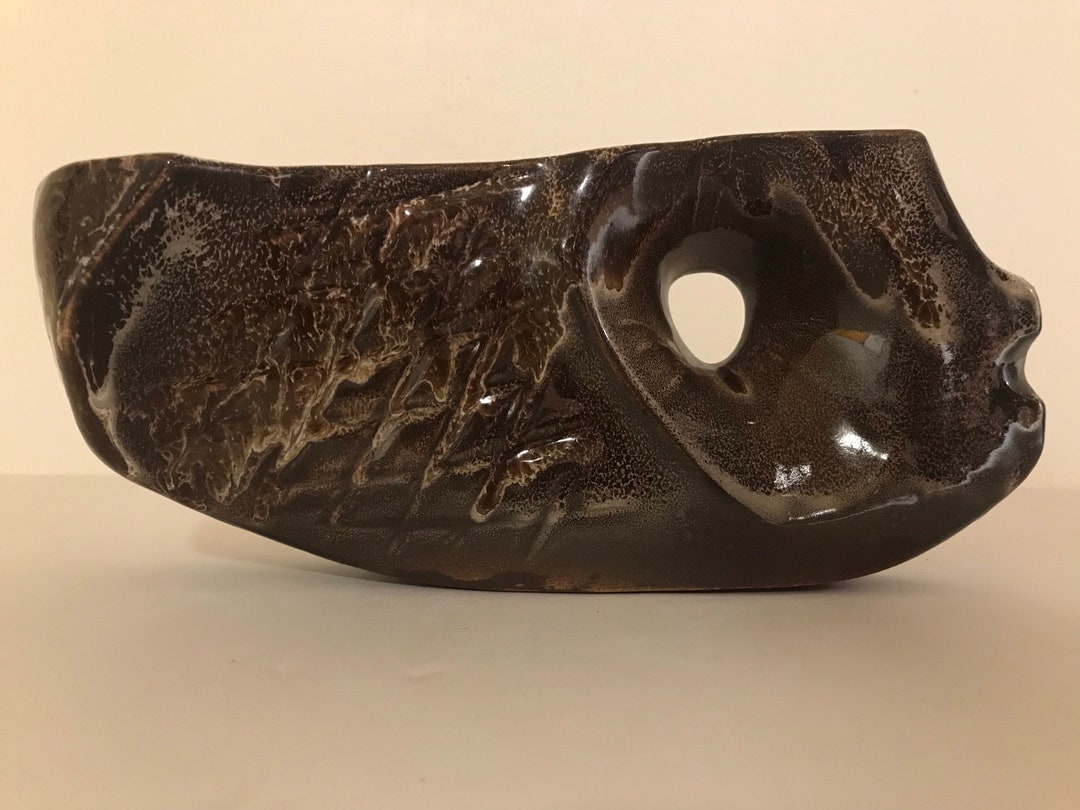 Signed Biomorphic Studio Ceramic Fish Mid Century Modern - Etsy