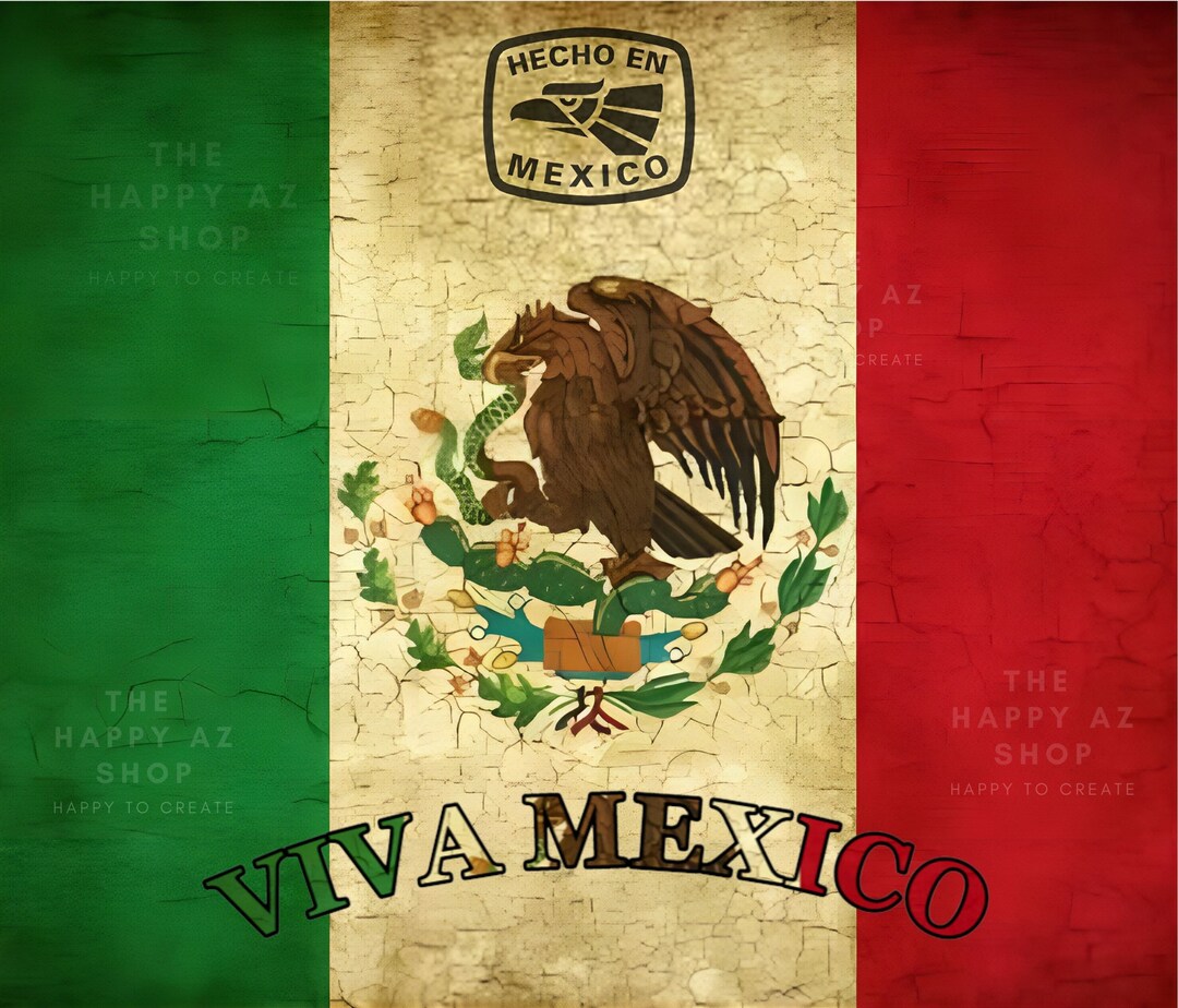 Viva Mexico 20. Oz Skinny Tumbler Wrap Digital File PNG - Etsy