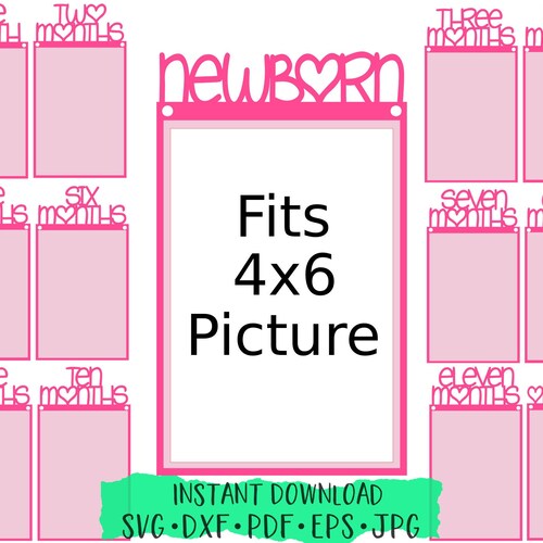 First Year Picture Banner Baby's First Year Banner - Etsy