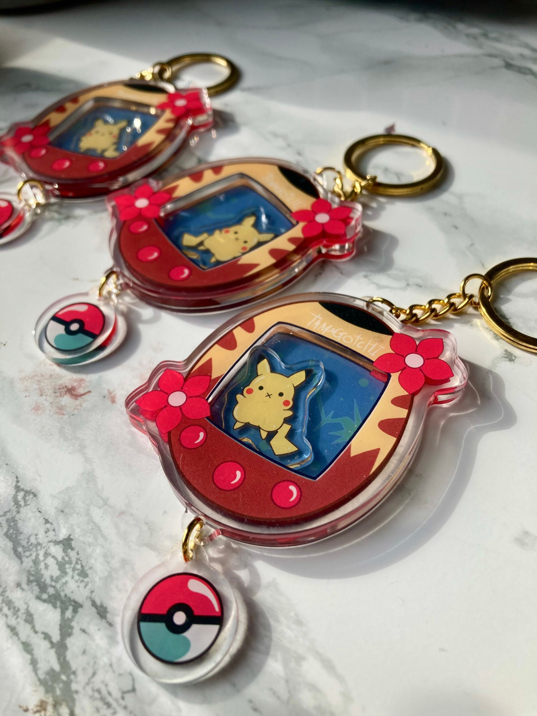 Tamagotchi Pikachu Shaker Keychain - Etsy