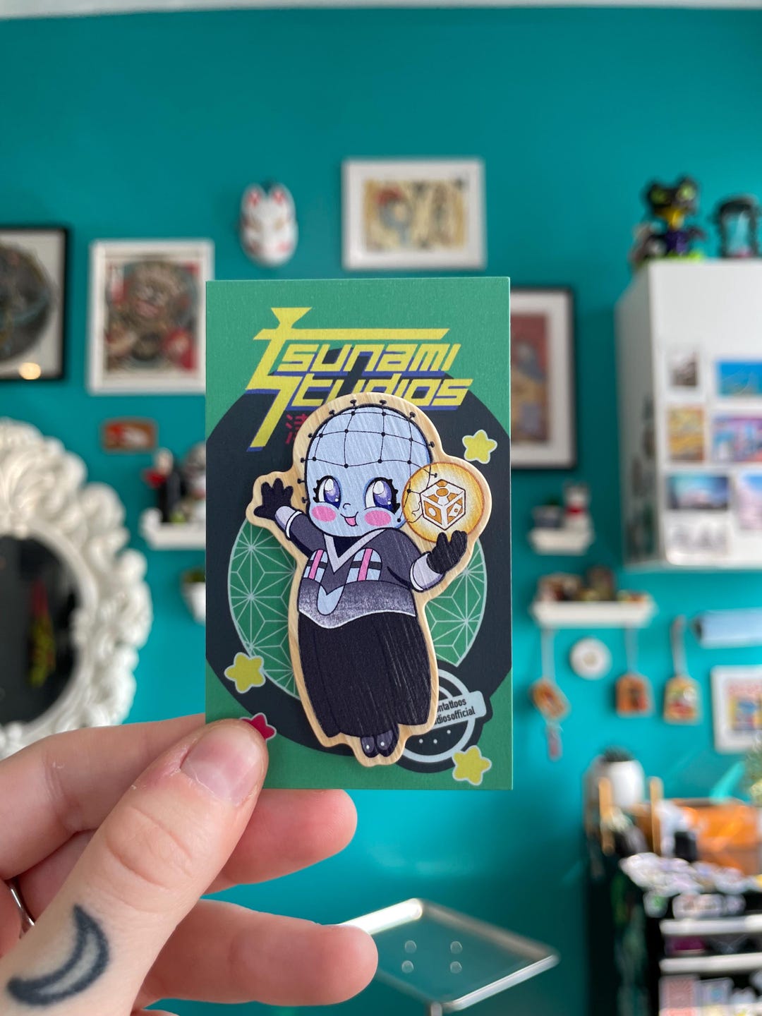 Pinhead Kewpie Wooden Pin - Etsy