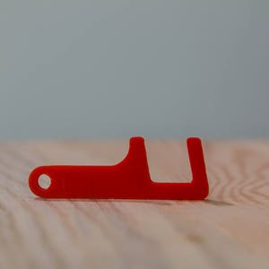 Keychain Phone Kickstand - Black , Keychain Phone Stand, iPhone Stand ...