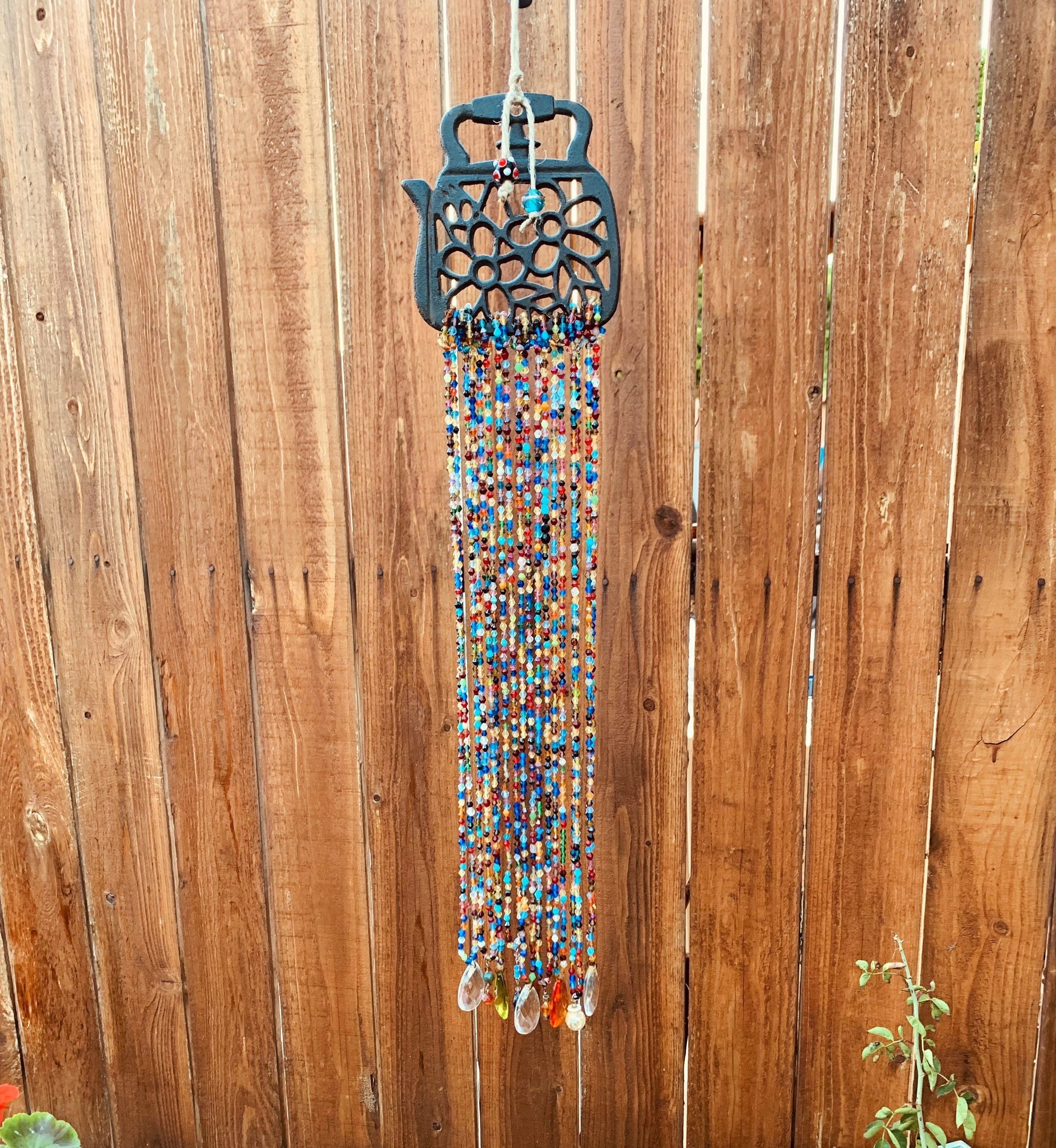 Beaded Teapot Sun Catcher Mobile Window Handing Decor - Etsy