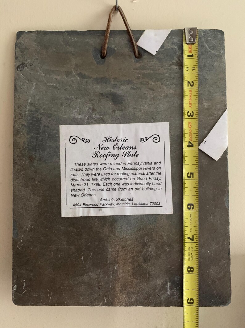 Vintage Slate Tile French Quarter Bourbon Street New Orleans Matching ...