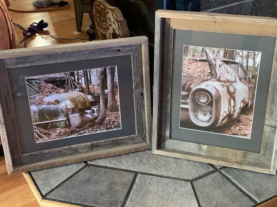 Signed & Framed Pair Vintage Old Car Photographs Cara Fuller Alabama - Etsy