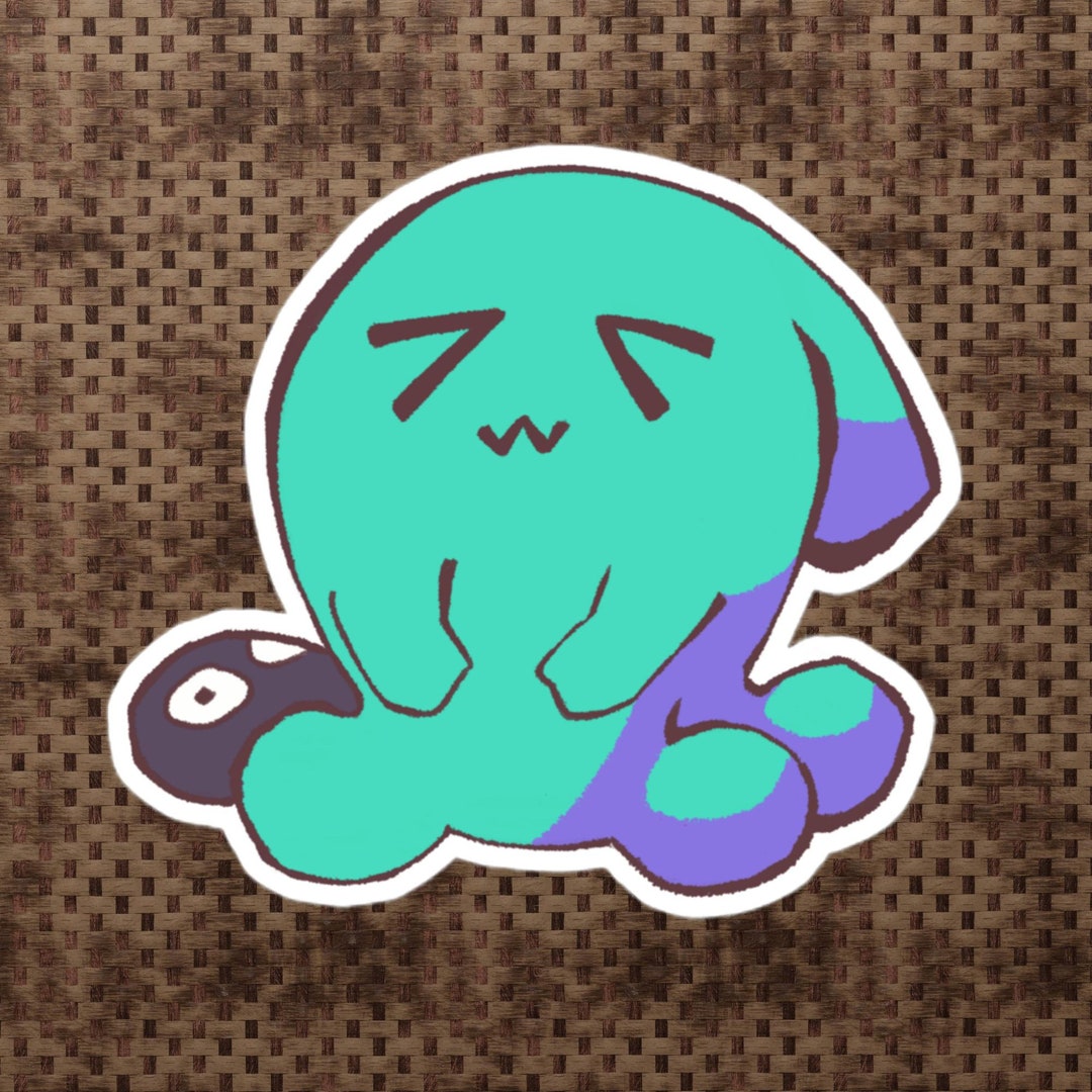 Wobbuffet Sticker - Poke Sticker - Cute Video Game Sitcker - Etsy