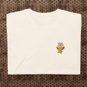 Yellow Pikmin Embroidered T-shirt - Pikmin T-shirt Embroidered- Pikmin ...