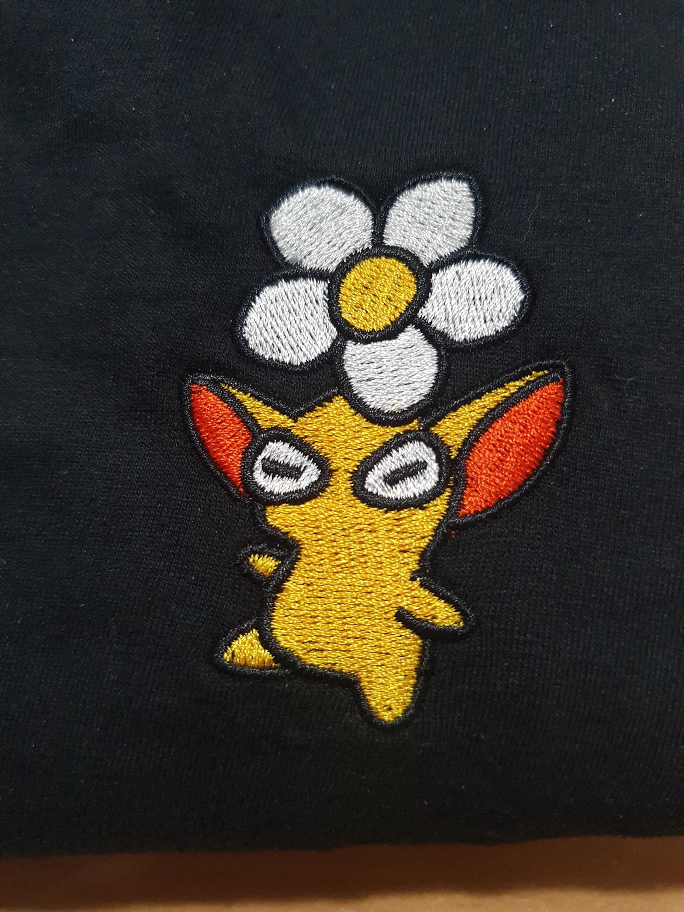 Yellow Pikmin Embroidered T-shirt - Pikmin T-shirt Embroidered- Pikmin ...