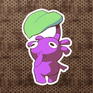 Cute Purple Pikmin Sticker Laptop Stickers Gaming Stickers Kids ...