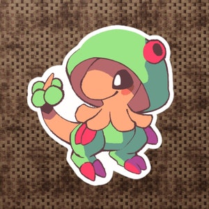Breloom Sticker - Poke Sticker - Cute Video Game Sitcker - Etsy