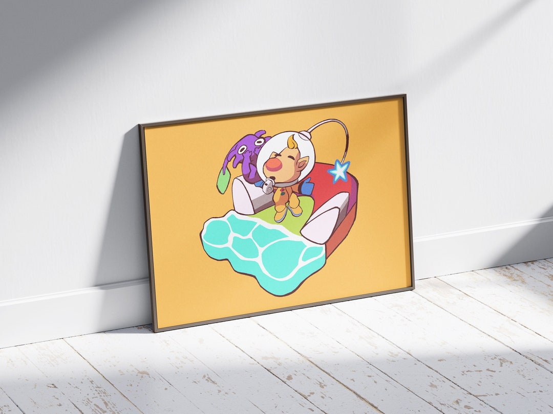 Louie Purple Pikmin Poster Pikmin Art Print Kids Pikmin Wall Art ...