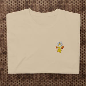 Yellow Pikmin Embroidered T-shirt - Pikmin T-shirt Embroidered- Pikmin ...